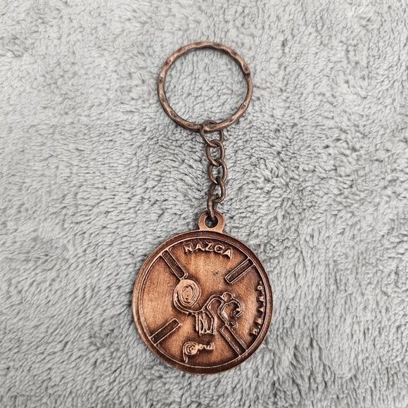 unbranded | Other | Nazca Peru Keychain Medallion Copper Colored Metal ...